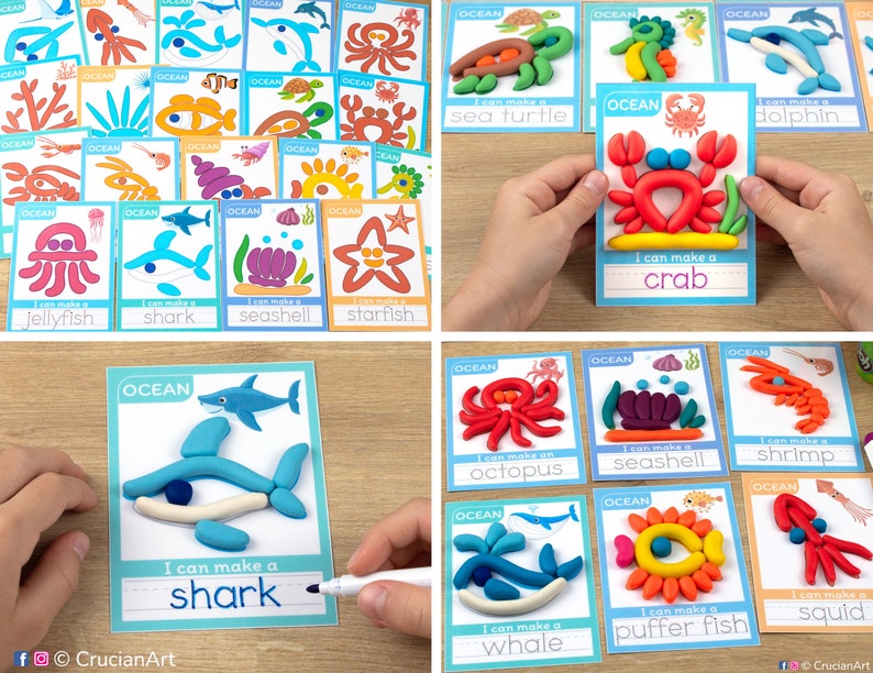 Playdough Mats Growing Bundle: Set of Printable Play Dough Mat ...