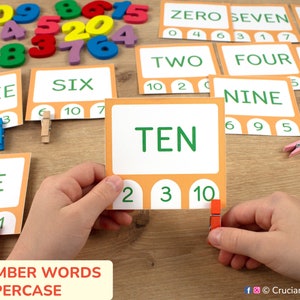 Wild Animals Count & Clip Cards. Printable Counting Activity ...