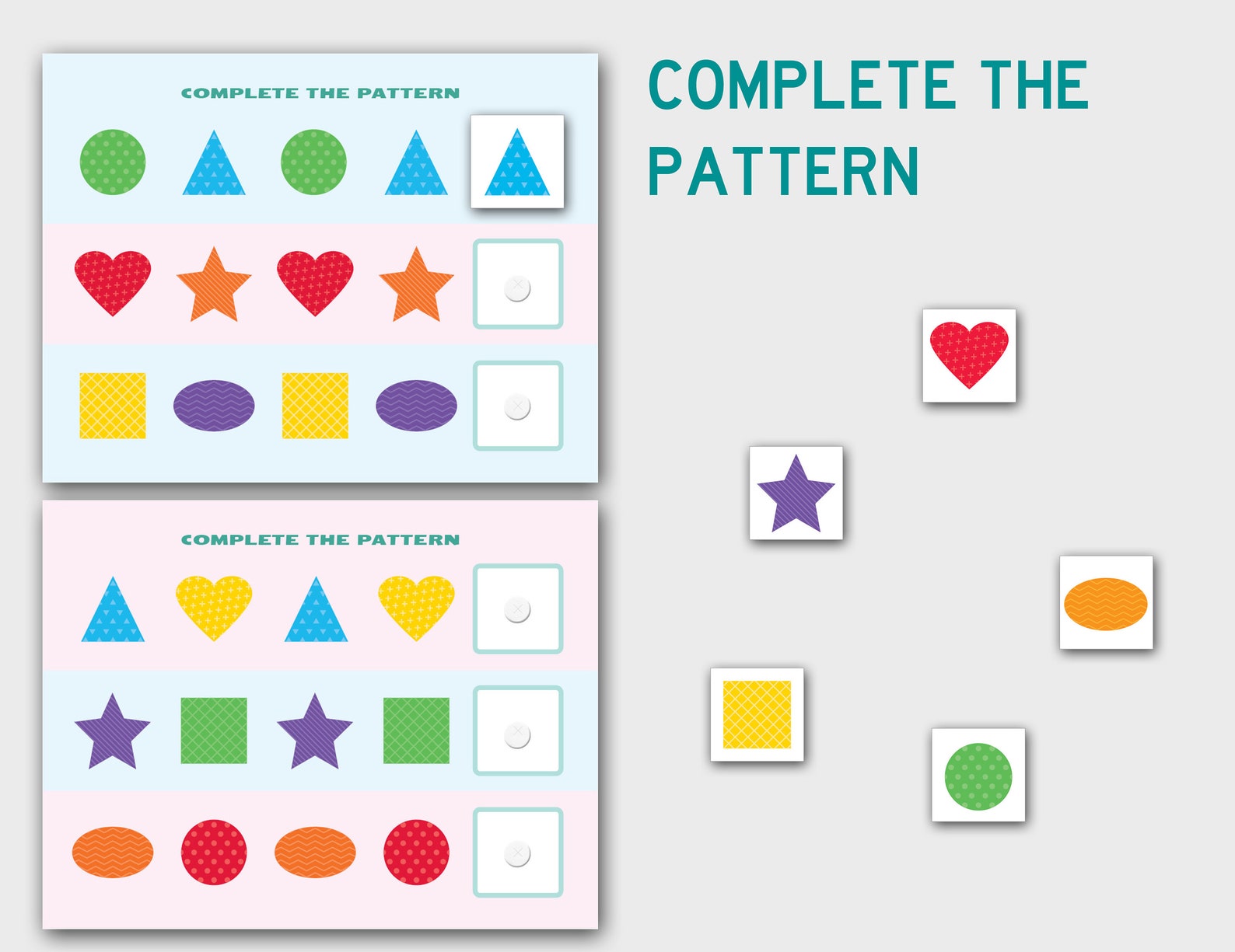 Shapes Printable Toddler Busy Book. Shape Matching Activities - Etsy