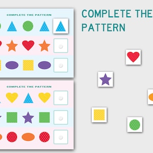 Shapes Printable Toddler Busy Book. Shape Matching Activities for ...