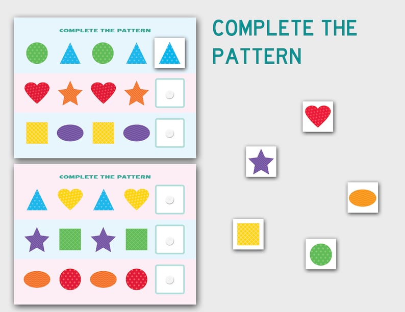 Shapes Printable Toddler Busy Book. Shape Matching Activities - Etsy