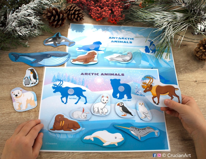 Winter Printable Busy Book. Preschool Learning Binder. - Etsy