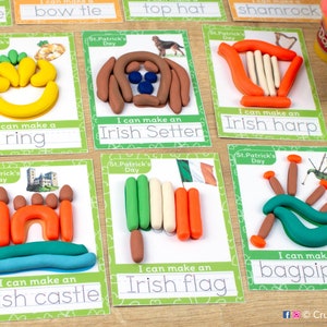 Saint Patrick Day Playdough Mats. Printable Play Dough Activity ...