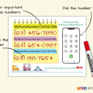 Personalized Phone Number & Address Practice Worksheet. Printable ...