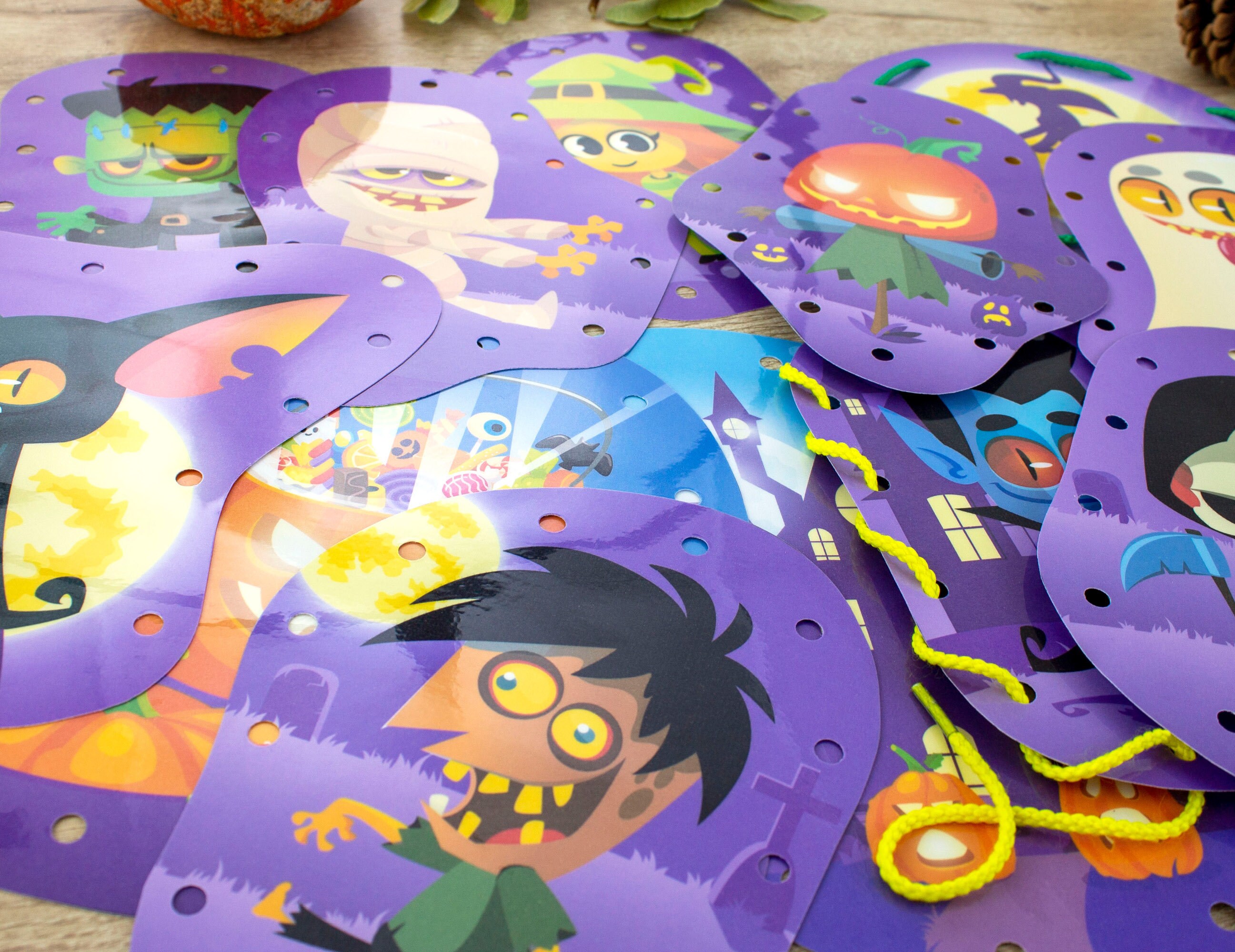 HALLOWEEN Printable Lacing Cards. Toddler and Preschool Fine - Etsy