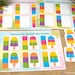 ICE CREAM Color Matching Printable Activity. Popsicle Colors Learning ...