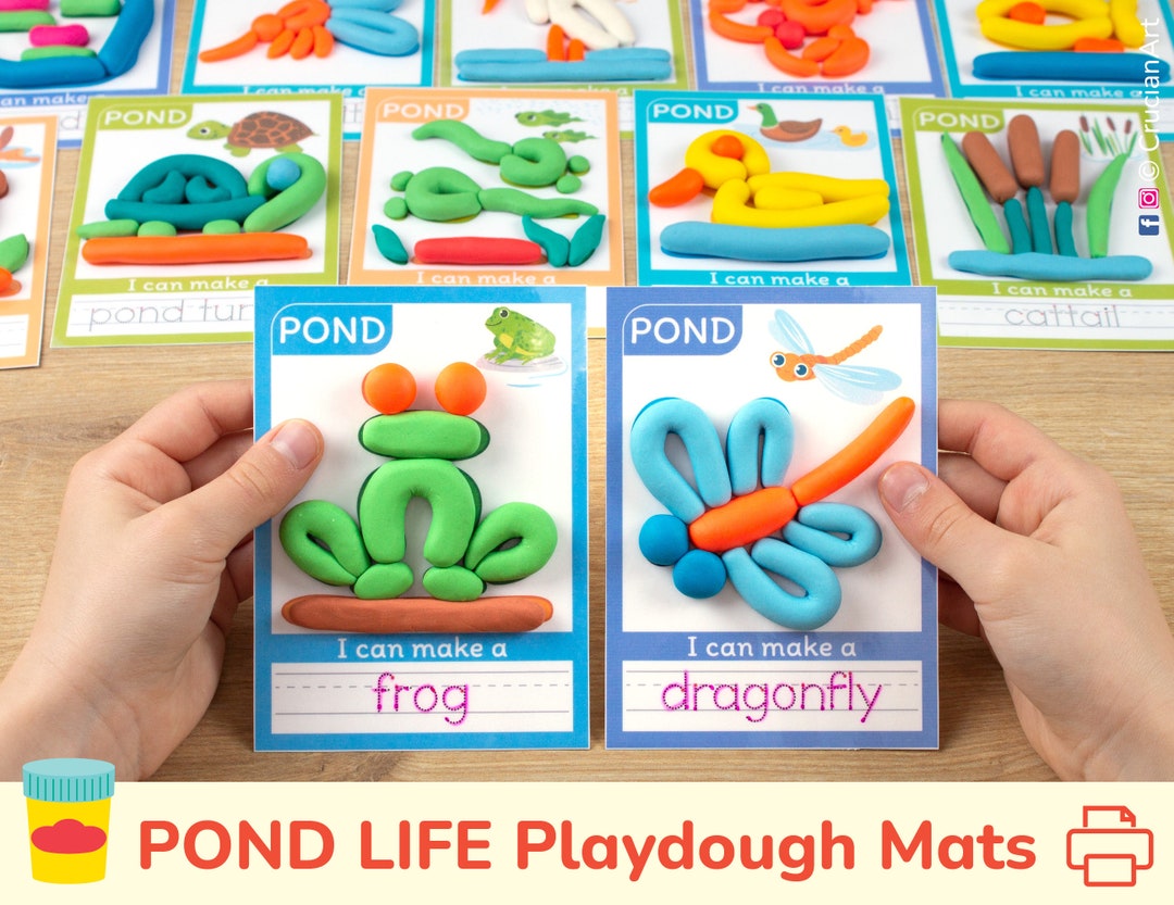 Pond Life Playdough Mats. Nature Printable Activity, Play Dough ...