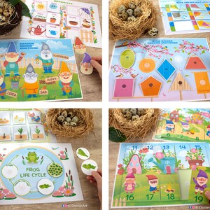 Four Seasons Bundle: Fall, Winter, Spring & Summer Busy Book. Preschool ...