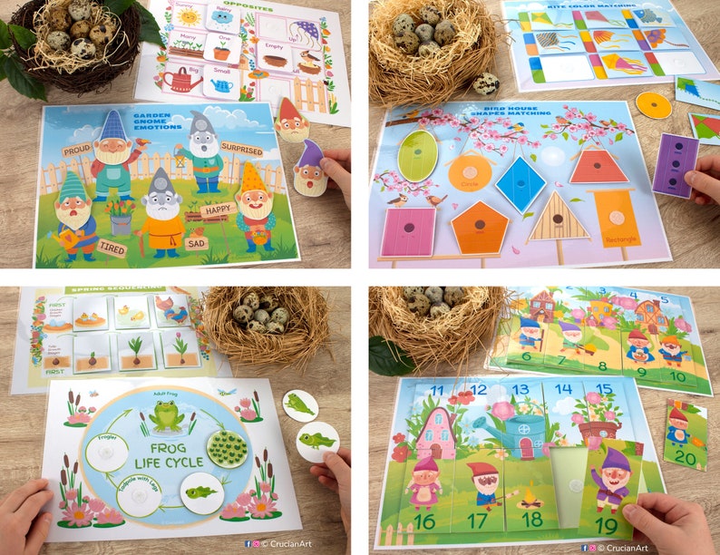 Four Seasons Bundle: Fall Winter Spring & Summer Busy Book. - Etsy