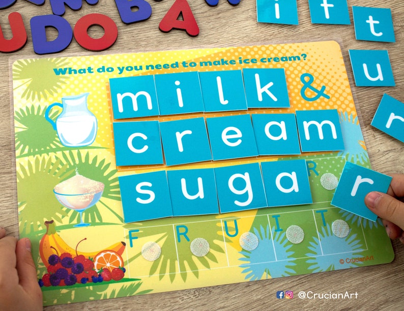 ICE CREAM Printable Busy Book. Preschool & Toddler Learning Activities ...