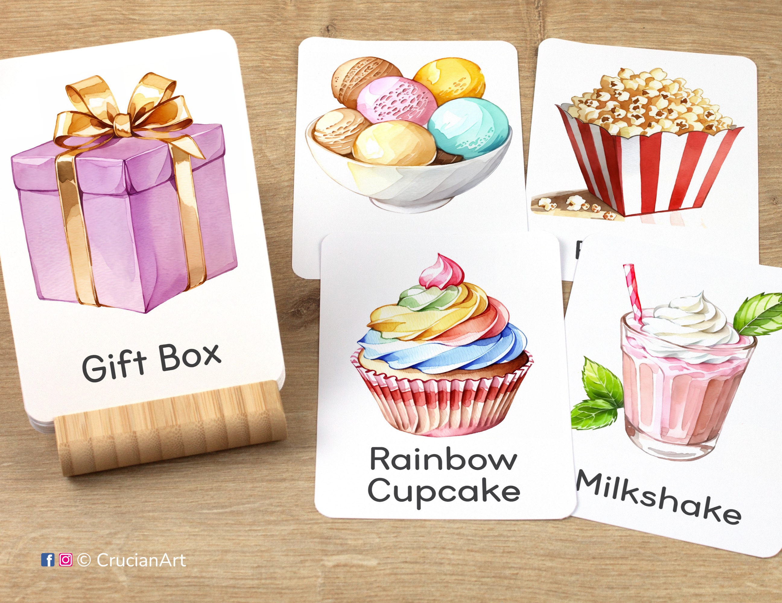 Birthday Party Flashcards: Printable Visual Cards, Toddler Preschool ...