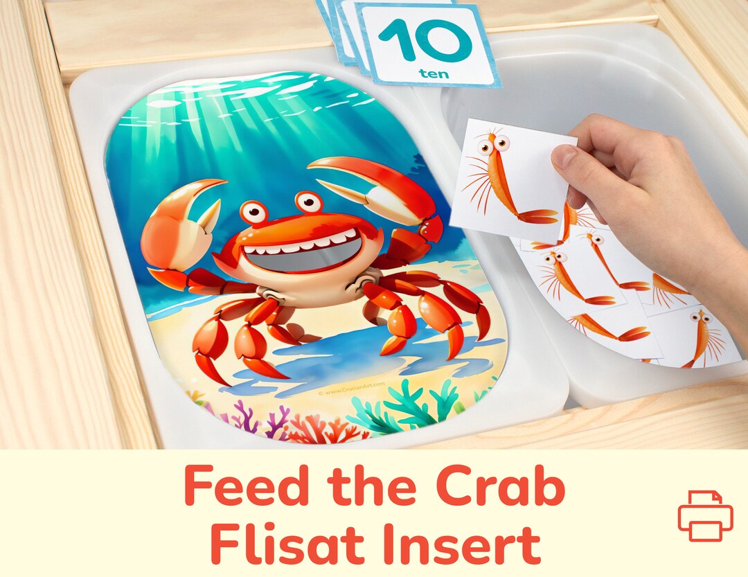 Feed the Crab Plankton Flisat Insert: Counting Activity for Sensory ...