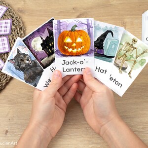 Halloween Themed Bingo Game: Printable Preschool, Kindergarten, Toddler ...