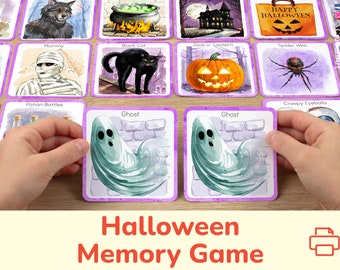 Fall Memory Match Printable Game for Preschoolers - Etsy