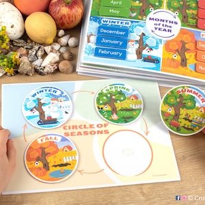 Four Seasons Bundle: Fall, Winter, Spring & Summer Busy Book. Preschool ...