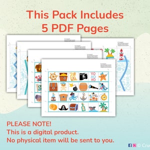 Pirate Theme Scissor Strips. Scissor Skills Activity for Boys ...