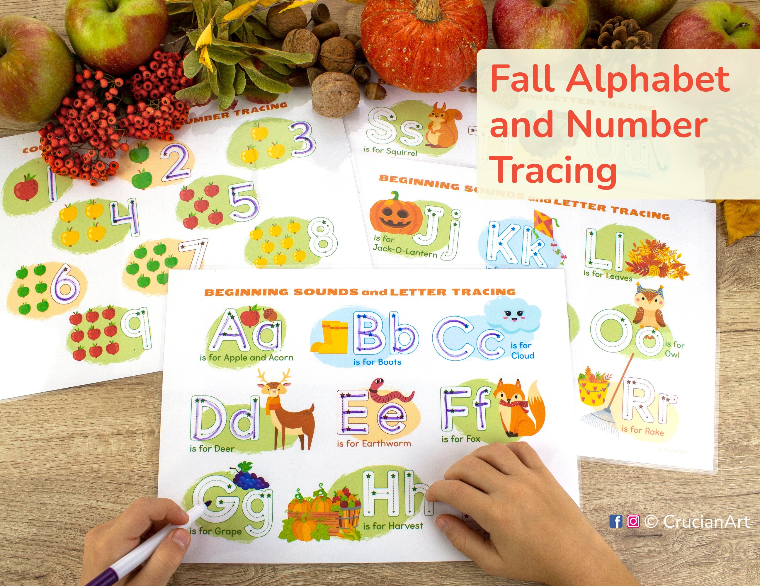Fall Unit Printable. Autumn Preschool, Pre-k Learning Activities. - Etsy