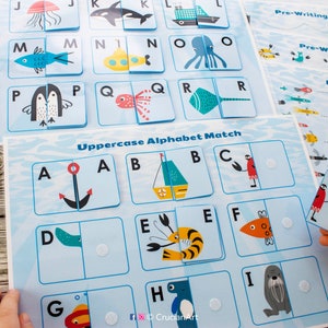 Ocean Animals Printable Busy Book. Under the Sea Learning Quiet ...