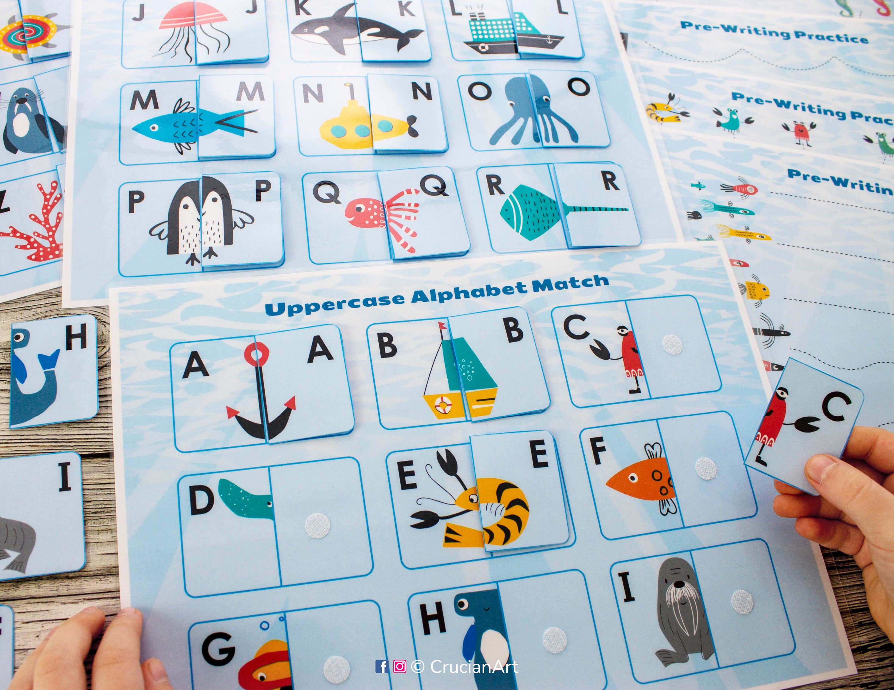 Ocean Animals Printable Busy Book. Under the Sea Learning Quiet ...