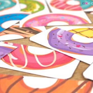 Donut Matching Cards. Printable Match Halves Activity. Toddler ...