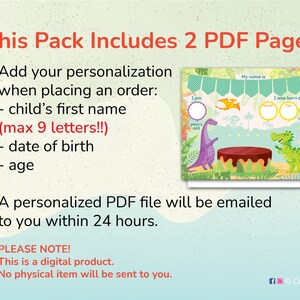 Dinosaur Themed Custom Name Spelling Activity. Printable Toddler Name ...