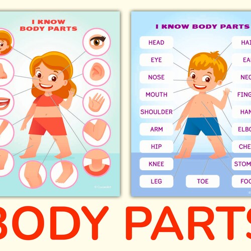 African American Body Parts and Face Parts Printable Activity. - Etsy