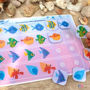 Mermaids Sorting & Matching Printable Busy Book for Girls. Learning ...