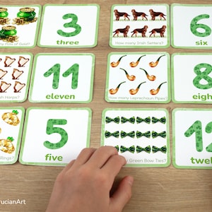 Saint Patrick's Day Counting Activity: Printable Matching Cards ...