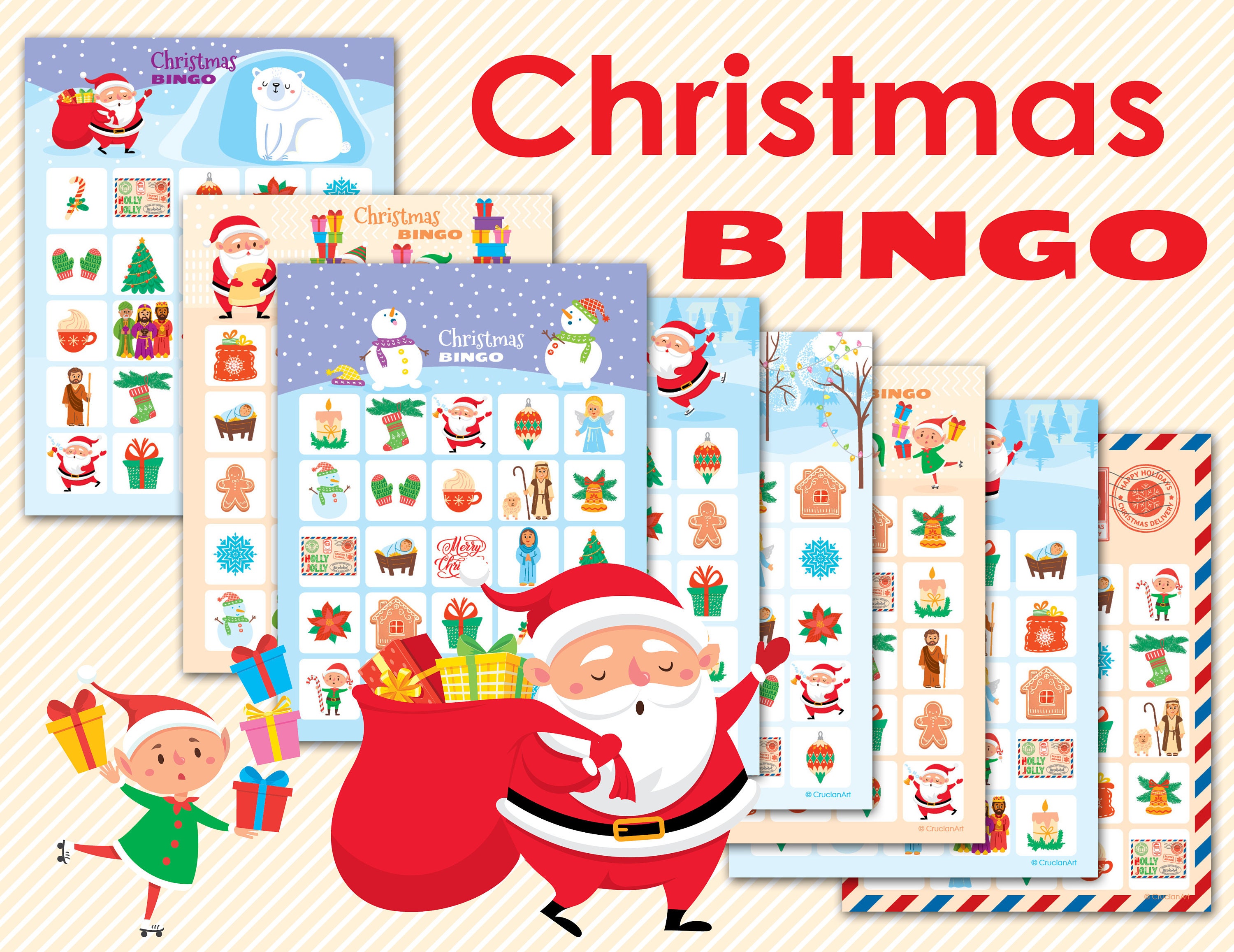 Preschool Christmas Bingo Printable