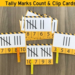 Count & Clip Cards | Construction Truck Count to 10 Homeschool ...