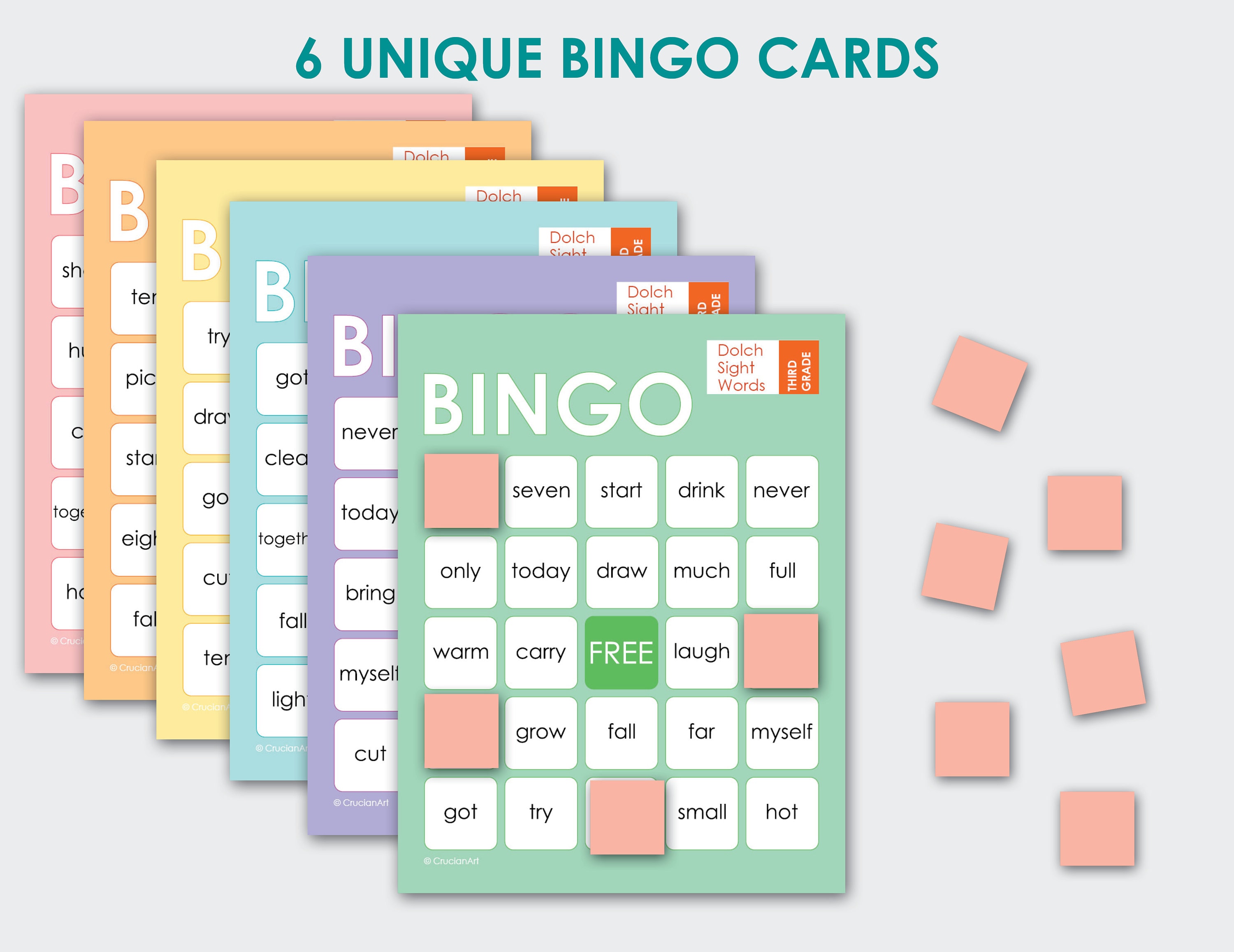 3rd Grade DOLCH Sight Words. Printable Third Grade Dolch Sight | Etsy