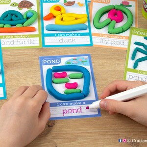 Pond Life Playdough Mats. Nature Printable Activity, Play Dough ...