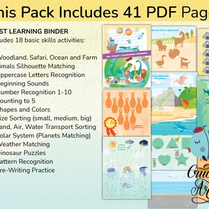 Toddler Learning Binder # 1. Printable Toddler Busy Binder. First ...