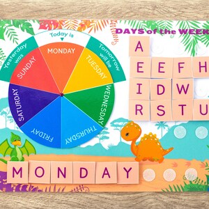 DAILY CALENDAR Morning Binder. Circle Time Printable Learning Workbook ...