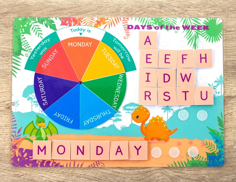 DAILY CALENDAR Morning Binder. Circle Time Printable Learning - Etsy