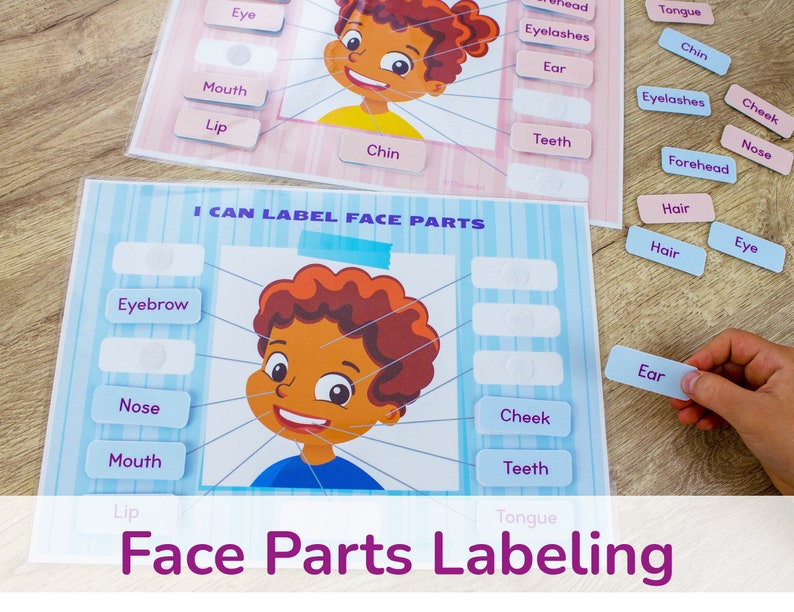 African American Body Parts and Face Parts Printable Activity. - Etsy