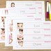 Girl Version Body Parts Tracing Strips: Printable Educational ...