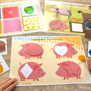 Farm Busy Book: Printable Toddler Preschool Activity Book. Farm Animals ...