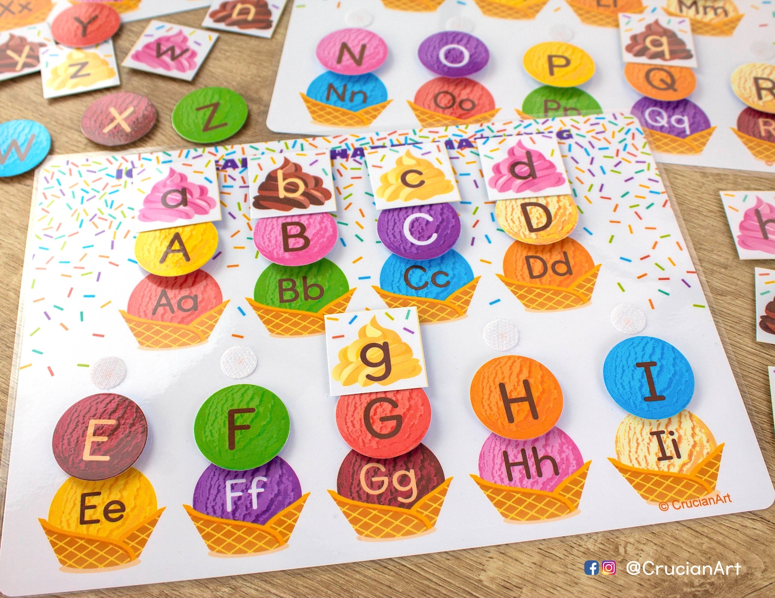 ICE CREAM Printable Busy Book. Preschool & Toddler Learning Activities ...