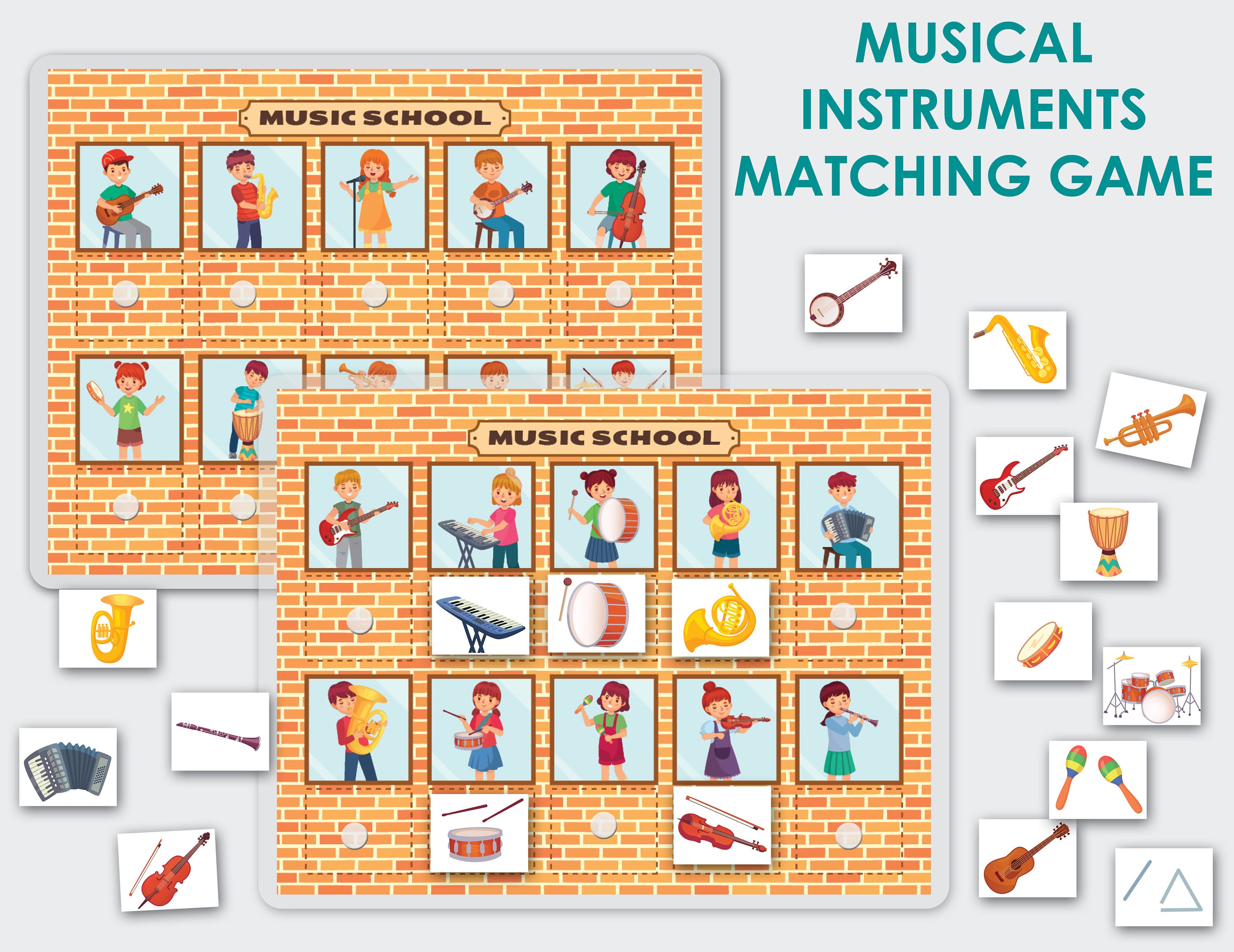 Music Busy Book. Printable Musical Instruments Learning Binder - Etsy ...