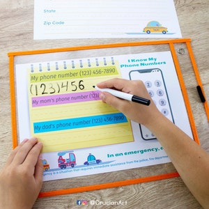 Personalized Phone Number & Address Practice Worksheet. Printable ...