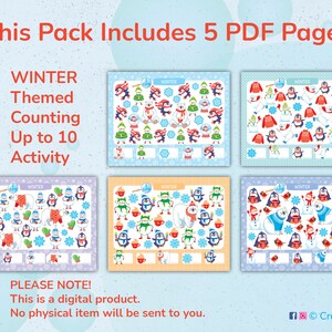 Winter I Spy Counting Activity. Seasonal Printable Count to 10 ...