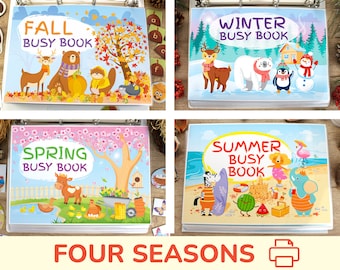 Winter Printable Busy Book. Preschool Learning Binder. - Etsy