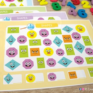 Shapes I Spy Counting Activity. 2D Shapes Printable Worksheets ...