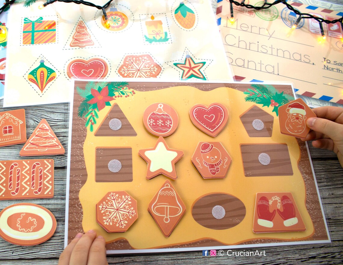CHRISTMAS PRESCHOOL Busy Book. Printable Learning Binder. Christmas ...