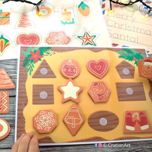 CHRISTMAS PRESCHOOL Busy Book. Printable Learning Binder. Christmas ...