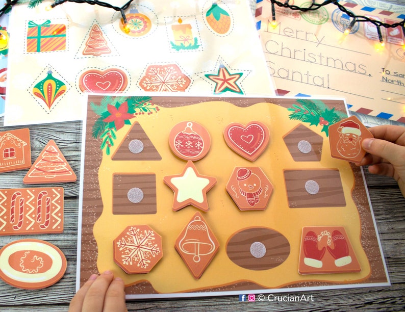 CHRISTMAS PRESCHOOL Busy Book. Printable Learning Binder. - Etsy