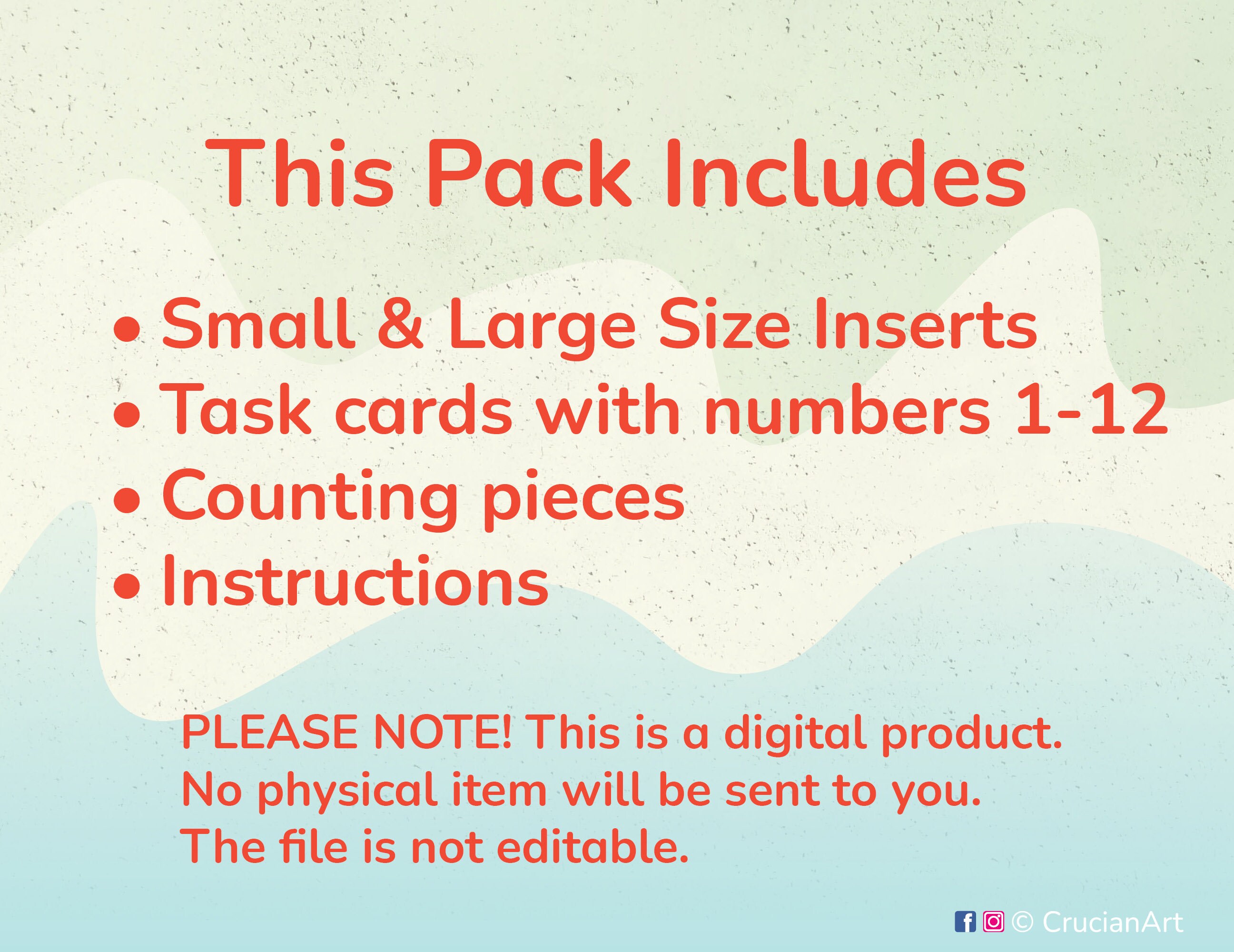 Strawberry Flisat Insert: Printable Spring Garden Counting Activity for ...