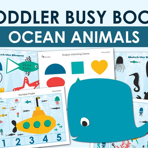 TODDLER BUSY BOOK Printable Learning Binder Folder Quiet - Etsy