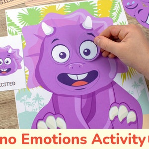 Dinosaur Themed Emotions and Feelings Printable Activity. Dino - Etsy